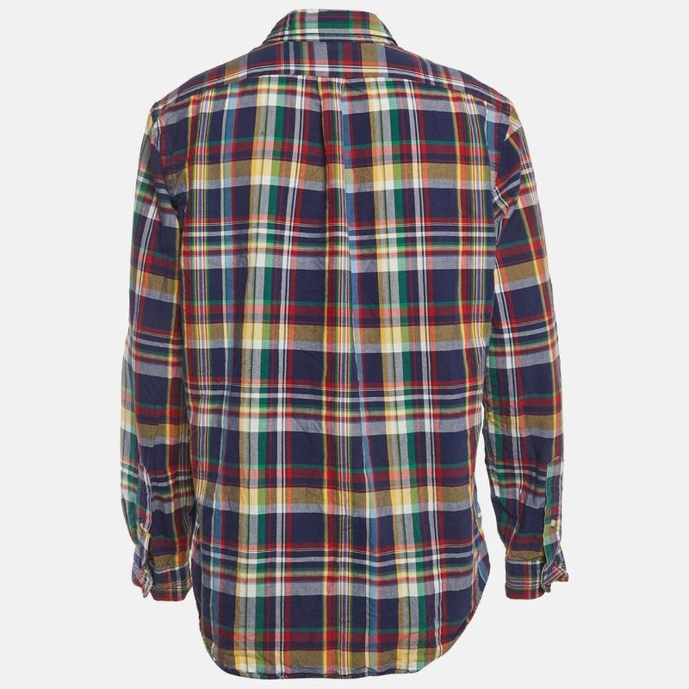 Ralph Lauren | Shirts | Polo Ralph Lauren Blue Plaid Cotton Button Down ...